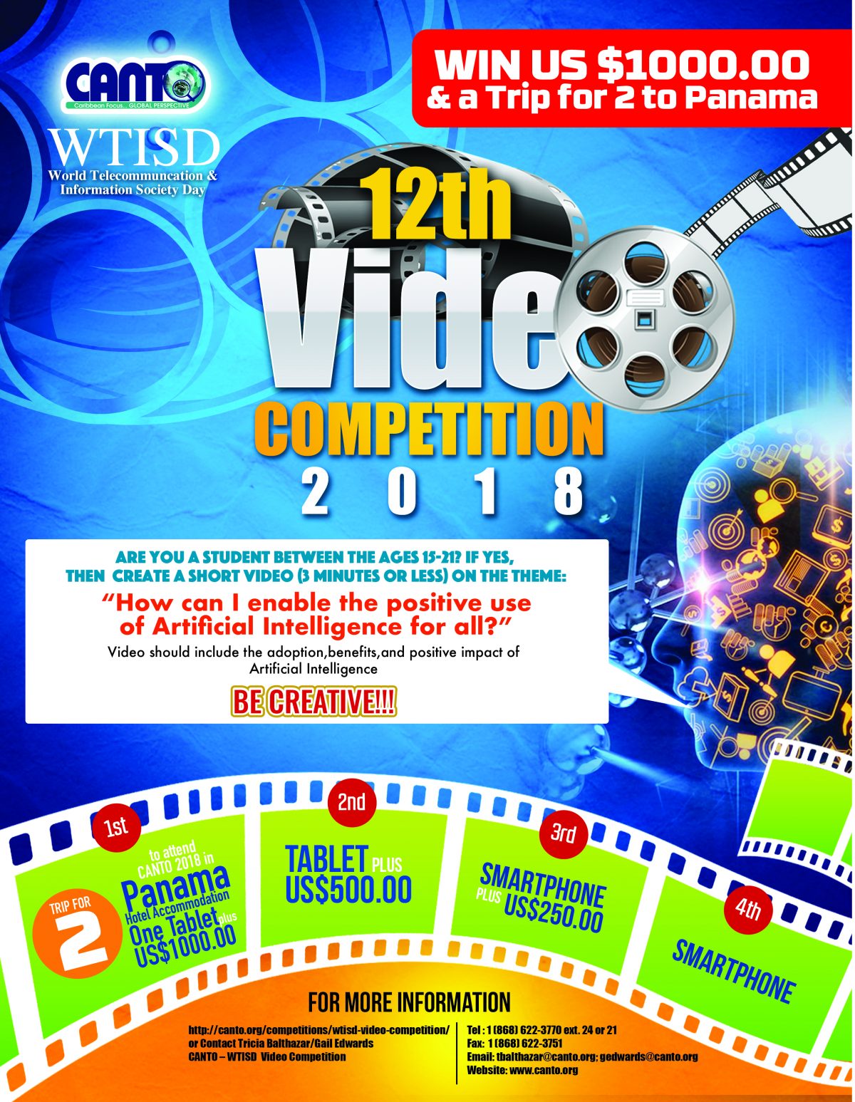 CANTO Launches 12th Annual WTISD – Video Competition | CANTO